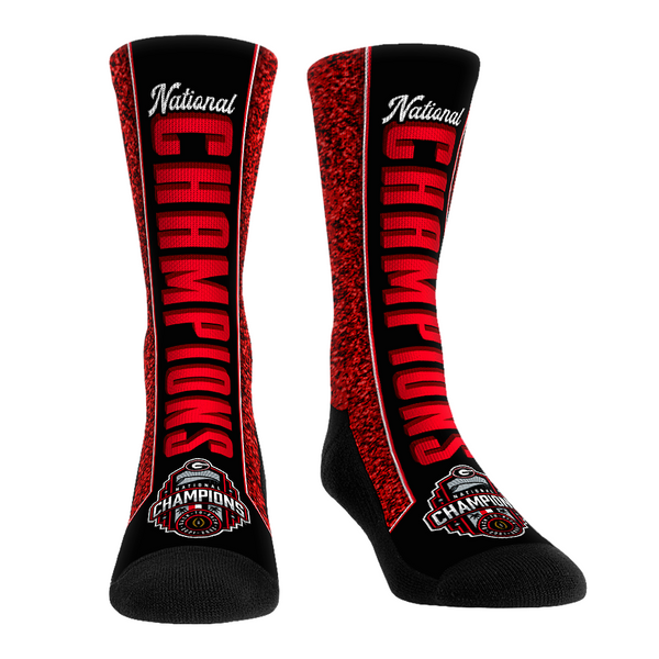 UGA " CHAMPIONS" socks - 365 Gameday